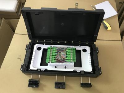China Fiber optic inline closure with 1x8 PLC splitter FTTH Telecom Aerial 12core Fiber Optic Closure PLC Splitter for sale