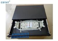 China Standard 1U 19'' Rack Mount SC 24 Ports FTTH Fiber Optic Patch Panel Optical Drawer for sale