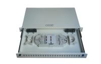 China 24 fibers 19 inchRack mounted fiber optic patch panel ARS24BM use in FTTX GPON CATV Telecommunications for sale
