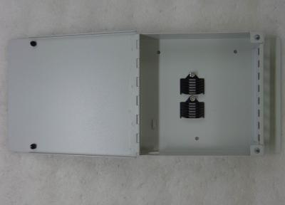 China Metal Indoor and Outdoor Fiber Distribution Box wall Mounted 8 Ports FTTH Fiber Optic Terminal Box for sale
