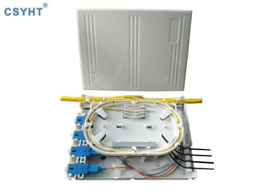 China ABS PLC 4C Fiber Optic Distribution Box 10mm Cable Indoor Wall Mount for sale