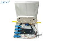 China ABS PLC 4C Fiber Optic Distribution Box 10mm Cable Indoor Wall Mount for sale