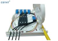 China ABS PLC 4C Fiber Optic Distribution Box 10mm Cable Indoor Wall Mount for sale