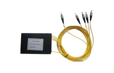 China 2.0mm Cable 1260nm Fiber Optic PLC Splitter 1x4 ABS Box Type for sale