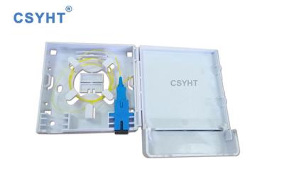 China 2 SC G015 FTTH Fiber Optic Terminal Box 86.3x110.6x23mm MM SM for sale