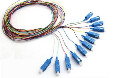 China SC APC Fiber Optic Pigtail 0.9mm G657A2 LSZH LC FC ST Pre Terminated for sale