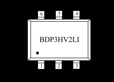 China Compact SOT23 6L Full Bridge Rectifier Driver Chip Bardeen Micro BDP3HV2LI for AC to DC Applications for sale