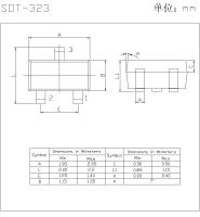 China Digital Transistor BLUE ROCKET DTC114EUA Silicon NPN Type in SOT-323 Package for Switching Circuits for sale