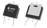 China Industrial grade p channel mosfet BLUE ROCKET BRCS070P03DP with halogen free to 252 plastic package for sale