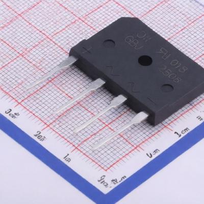 China Glass Passivated Bridge Rectifier DIODES GBJ2508-F with 25A Forward Current and 800V Reverse Voltage for sale