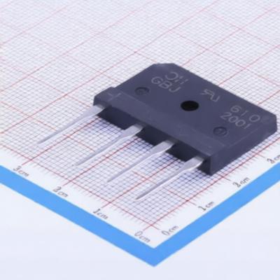 China 20 amp glass passivated bridge rectifier DIODES GBJ2001-F with molded body polarity and solderable plated leads for sale