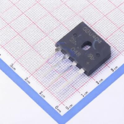 China Glass Passivated Die Bridge Rectifier Diodes GBU404 4 Amp Single Phase AC to DC Conversion Component for sale