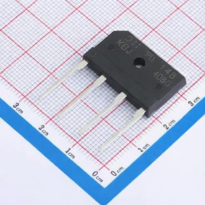 China 4 Amp Bridge Rectifier Diodes KBJ408G With Surge Overload Rating Up To 120 Amps And UL Certification for sale