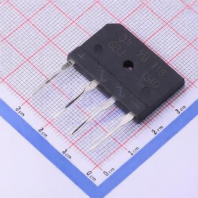 China 15A Glass Passivated Bridge Rectifier Diodes GBJ1510-F with Molded Body and Solderable Plated Leads for sale