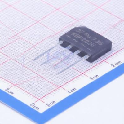 China Tin Plated Lead Bridge Rectifier Diodes KBP202G with Molded Plastic Construction and RoHS Compliance for sale
