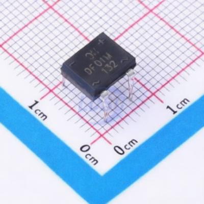 China Glass Passivated Bridge Rectifier Diodes DF01M Supporting 1 Amp Current and 100 Volt Reverse Voltage for sale