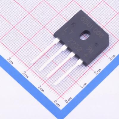 China Glass Passivated Bridge Rectifier DIODES S-GBU1008-TU-LT 800V 10A UL Recognized Molded Plastic Design for sale