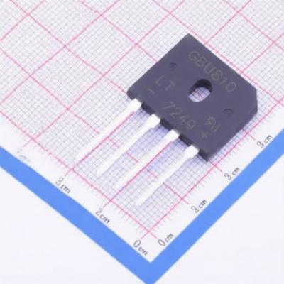 China Glass Passivated Bridge Rectifier DIODES S-GBU810-TU-LT with 1000 Volt Rating and Molded Plastic Body for sale
