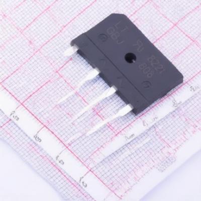 China Glass Passivated Bridge Rectifier DIODES S-GBJ806F-TU-LT Featuring Molded Plastic and UL 94V0 Rating for sale