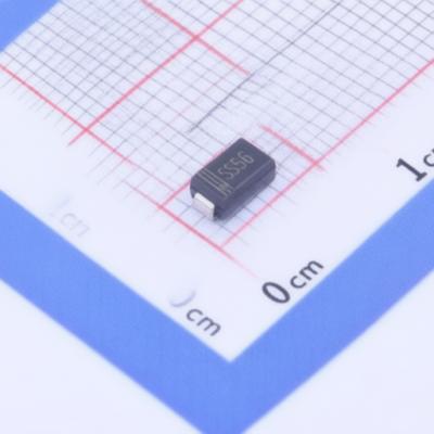 China Surface Mounted Schottky Barrier Rectifier Doeshare SS56 with 60 Volt Maximum Reverse Voltage for sale