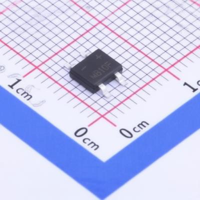 China Single Phase Miniature Glass Passivated Surface Mount Bridge Rectifier FUXINSEMI MB10F with Solderable Terminals for sale