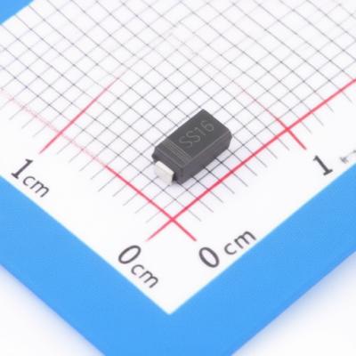 China surface mount FUXINSEMI SS16 Schottky barrier rectifier with majority carrier conduction technology for sale