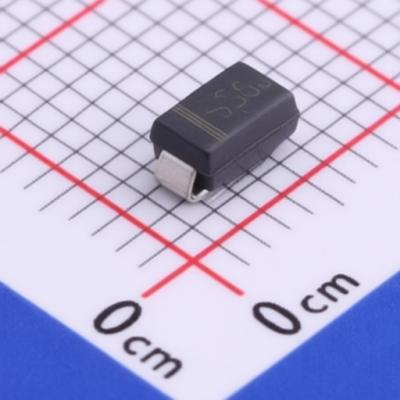 China Molded plastic body Schottky barrier rectifier FUXINSEMI SS56A with metal silicon junction technology for sale