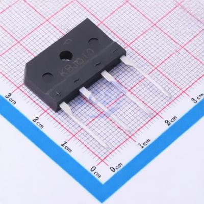 China Single phase 8 amp bridge rectifier GOODWORK KBJ810 with maximum DC blocking voltage and low leakage for sale