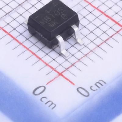 China Single phase bridge rectifiers with molded plastic construction and polarity symbol GOODWORK MB10S-B for sale