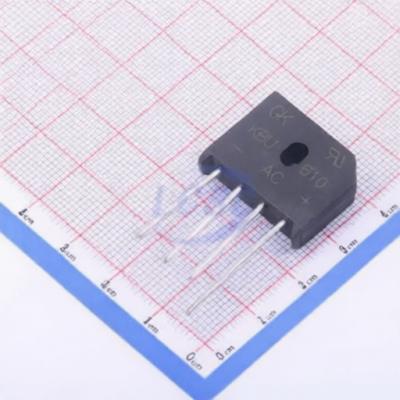 China Low leakage current and forward voltage single phase bridge rectifier GOODWORK KBU610 6 amp for pcb for sale