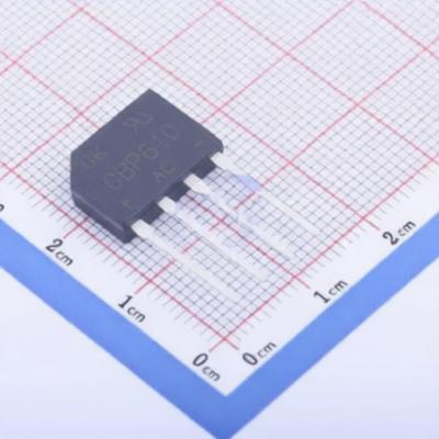 China Single Phase Bridge Rectifier GOODWORK GBP610 6 Ampere Glass Passivated for PCB Mounting Applications for sale