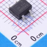 China Single phase surface mount bridge rectifier GOODWORK MB24S with 40 volts and 07 ampere current rating for sale