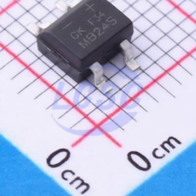 China Single phase surface mount bridge rectifier GOODWORK MB24S with 40 volts and 07 ampere current rating for sale