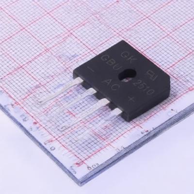 China Printed circuit board bridge rectifier GOODWORK GBU2510 single phase 25 Amp with low forward voltage for sale