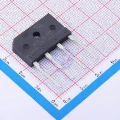 China Single Phase Bridge Rectifier GOODWORK KBJ610 6 Amp Low Forward Voltage for PCB Applications for sale