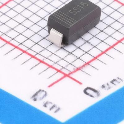 China Schottky Rectifier 60 Volt 1 Ampere Guangdong Hottech SS16 SMA Package for Electrical and Electronic for sale