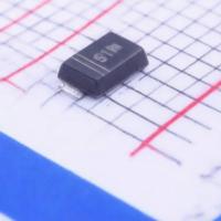China Surface mount single phase half wave rectifier Guangdong Hottech S1MF with smaf package and glass passivated chip for sale