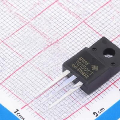 China Dual Schottky rectifier HUAKE MBRF30150CT with low forward voltage and high surge current capability for sale