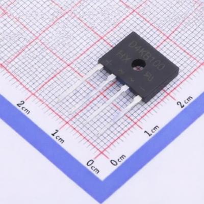 China Single phase half wave rectifier Huixin D4KB100 with UL 94V 0 classification and solder plated terminals for sale