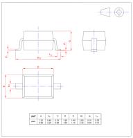 China Silicon Planar Zener Diode Huixin MM3Z5V1 Surface Mount SOD323 Package with 300mW Power Dissipation for sale