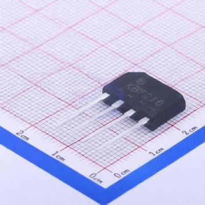 China bridge rectifier with 2 ampere current and 1000 volt PRV Jingdao Microelectronics KBP210 molded plastic for sale
