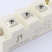 China 1200V 100A IGBT half bridge module JIAENSEMI GL100HF120F1UR1 with high RBSOA capability and low turn off losses for sale
