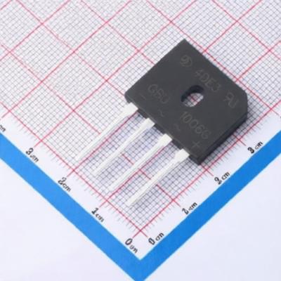 China Compact Glass Passivated Bridge Rectifier Jingdao Microelectronics GBU1006G with Molded Plastic Case for sale