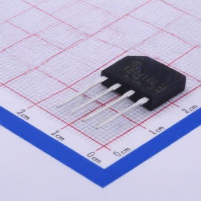 China molded plastic bridge rectifier Jingdao Microelectronics KBP410G rated at 1000V PRV for PCB applications for sale