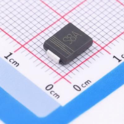 China Surface Mount Rectifier Diodes Featuring JSCJ S8A Model with Color Band Cathode Polarity Indication for sale
