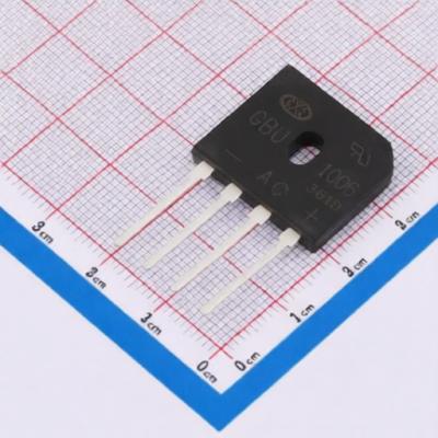 China Low forward voltage drop bridge rectifier JUXING GBU1006 designed for printed circuit boards and performance for sale