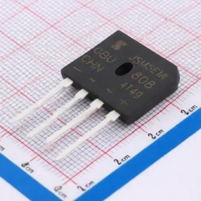 China molded plastic bridge rectifier JSMSEMI GBU808 suitable for various electronic applications requiring high surge current for sale