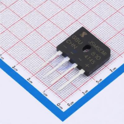 China glass passivated single phase bridge rectifier JSMSEMI GBU810 for printed circuit board applications for sale