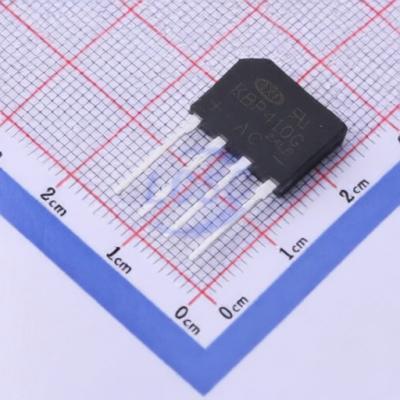 China High surge current bridge rectifier JUXING KBP410G with solderable terminals and epoxy construction for sale