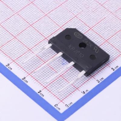 China bridge rectifier JUXING KBJ610 with glass passivated design and high peak surge current capability for sale